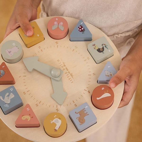 Little Dutch Wooden Puzzle Clock | Little Favourites | Designed for ...