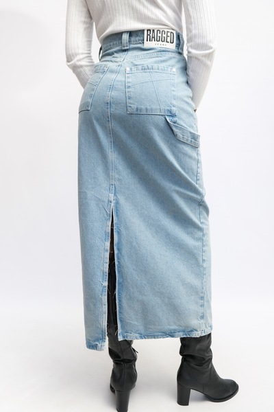Ragged Priest Denim Skirt Light Blue