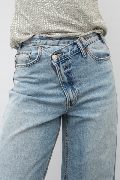 ZARA Cross Over High Waisted Jeans